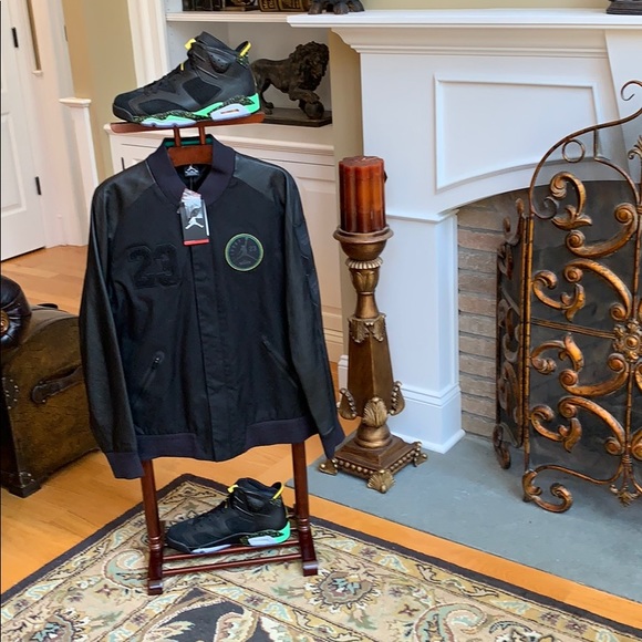 Jordan | Jackets & Coats | Michael Jordan Retro Leather Jacket Sneakers ...